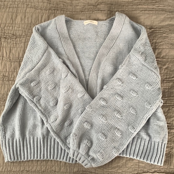 moon & madison | Sweaters | Moon Madison Light Blue Cardi | Poshmark